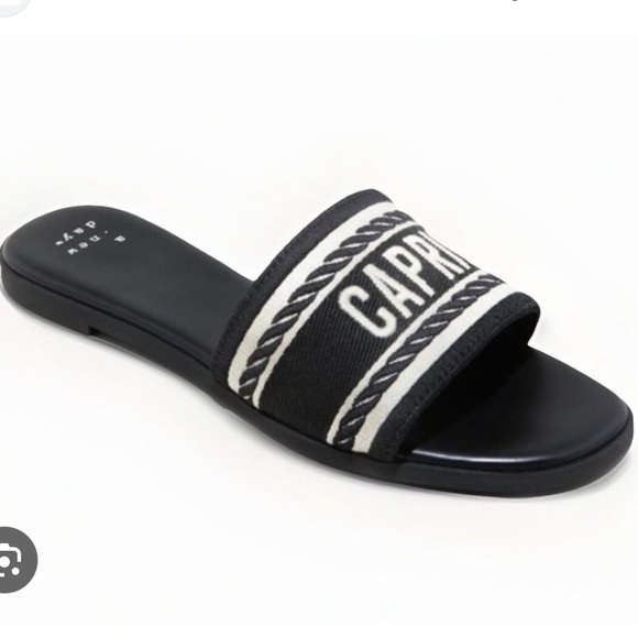 Target | Shoes | Target A New Day Capri Black Slide Sandals | Poshmark
